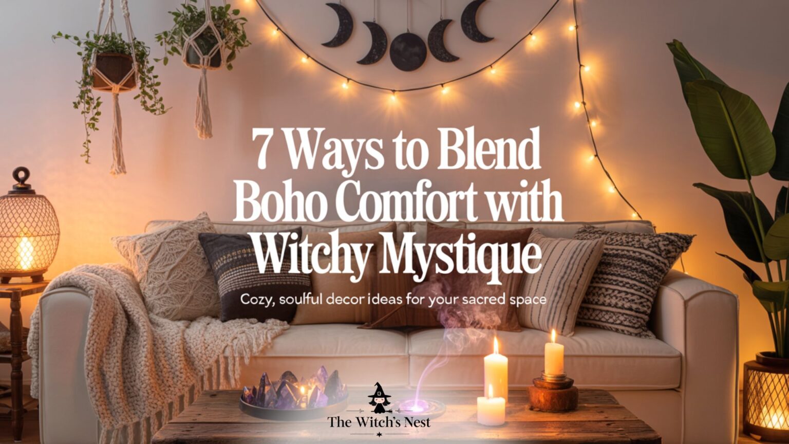 7 Ways to Blend Boho Comfort with Witchy Mystique in Your Living Room ...