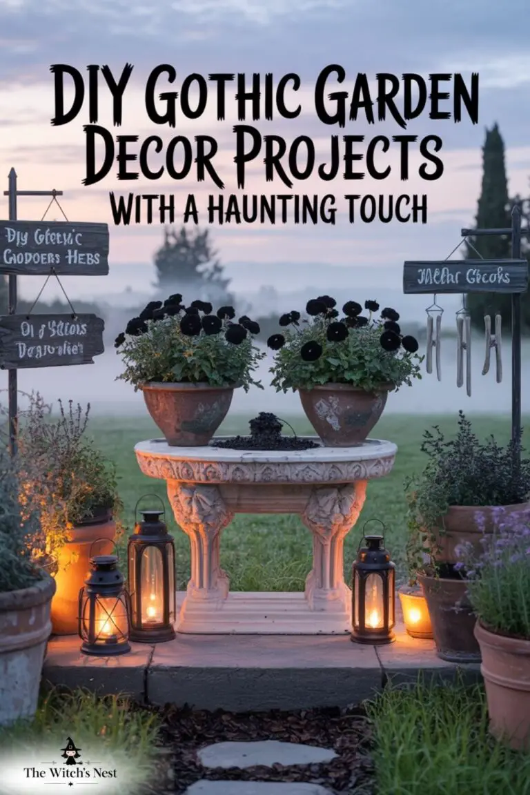 DIY Gothic Garden Decor Projects with a Haunting Touch - The Witch's Nest