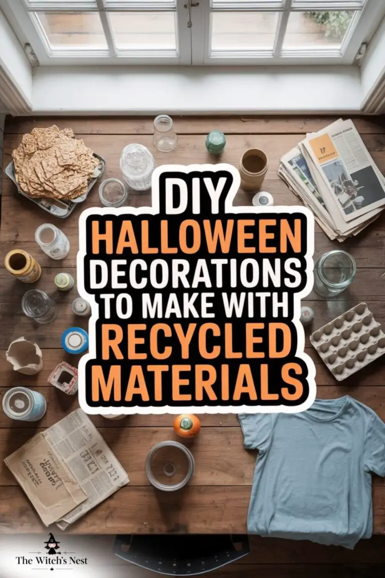 DIY Halloween Decorations to Make with Recycled Materials - The Witch's ...