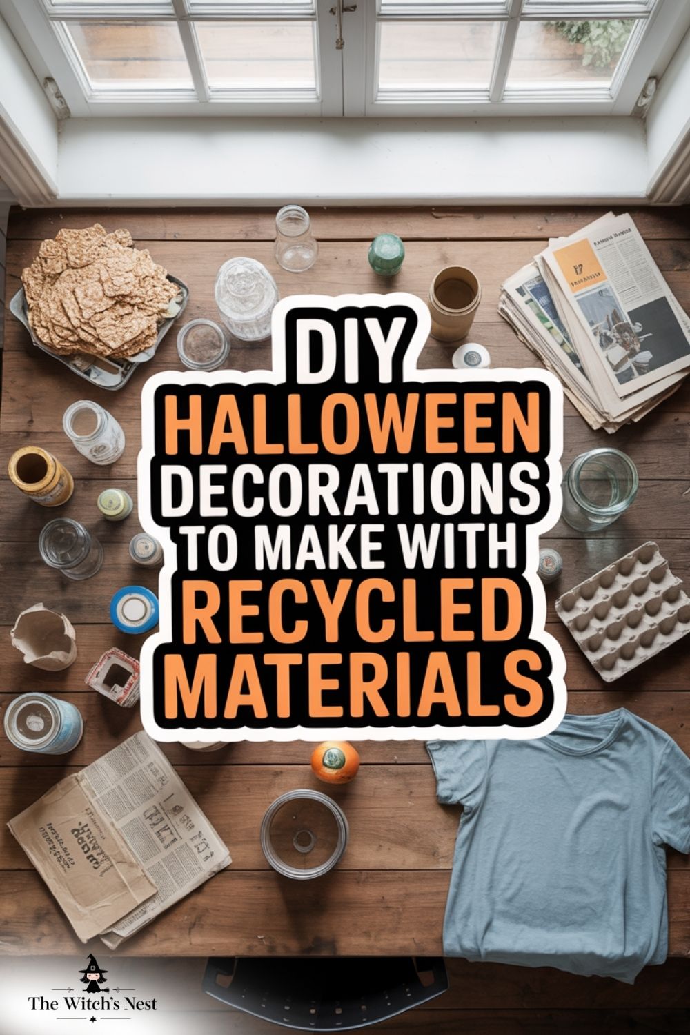DIY Halloween Decorations to Make with Recycled Materials - The Witch's ...