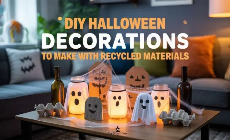DIY Halloween Decorations to Make with Recycled Materials - The Witch's ...