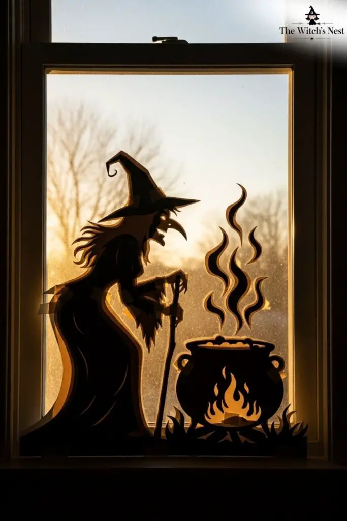 15 Halloween Silhouettes Window Decor: DIY Templates for a Haunted Look ...