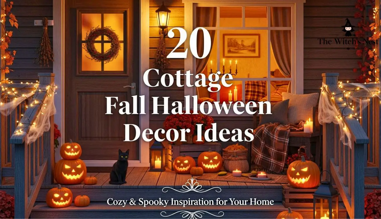 Cottage Fall Halloween Decor: 20 Cozy & Spooky Ideas for a Magical Home ...